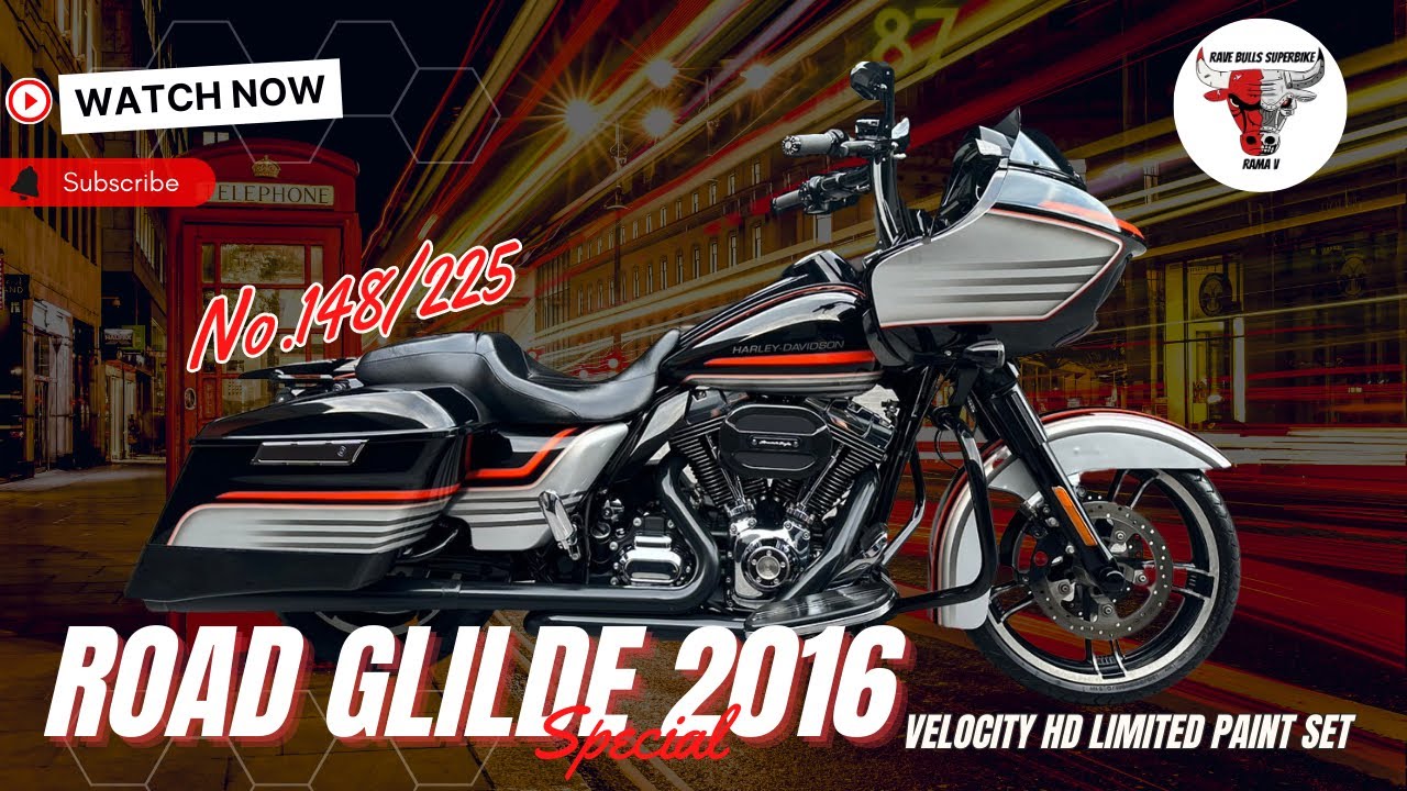 #รีวิวฮาร์เล่ย์ HD FLTRXS ROAD GLIDE SPECIAL ปี2016 ชุดสีพิเศษ Velocity ...
