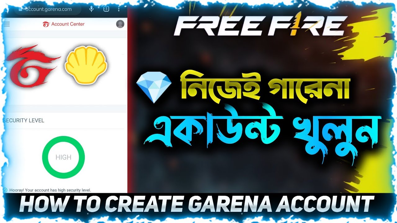 How To Create Garena Account 💎 | SHOP Garena SG | Free Fire Diamonds ...