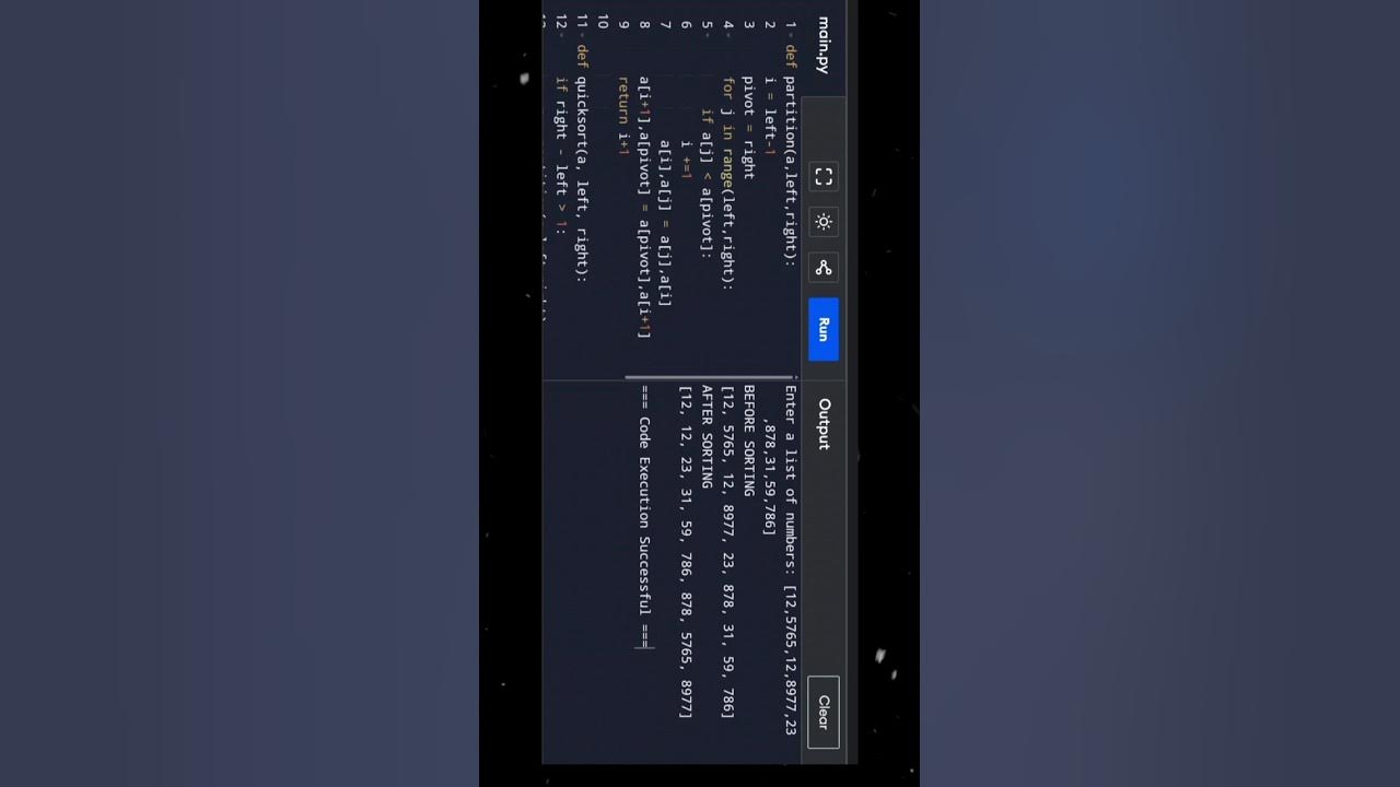 Program Of Quick Sort In Python Pythonprogramming Programming Python Quicksort Sort Coding