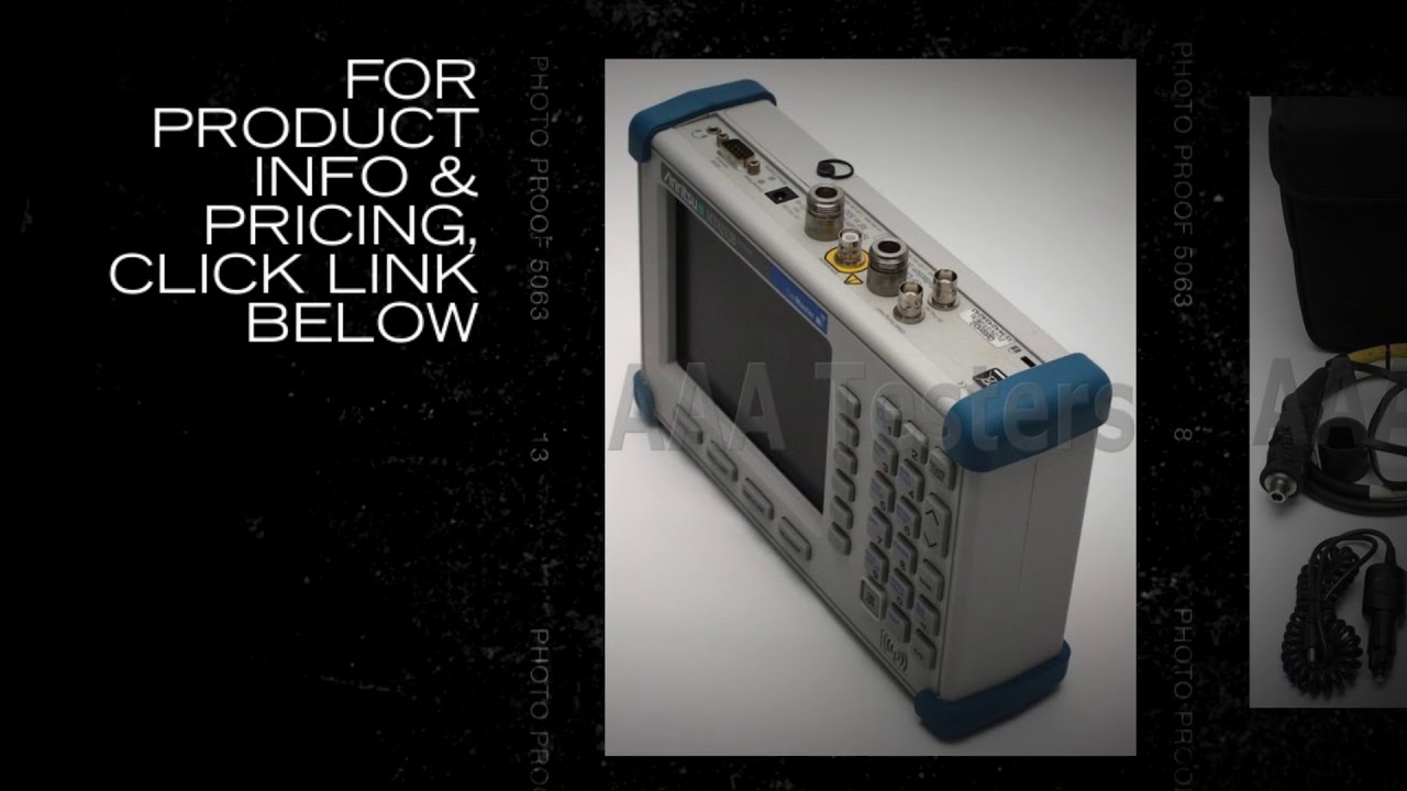 Anritsu CellMaster MT8212B Base Station Analyzer - YouTube