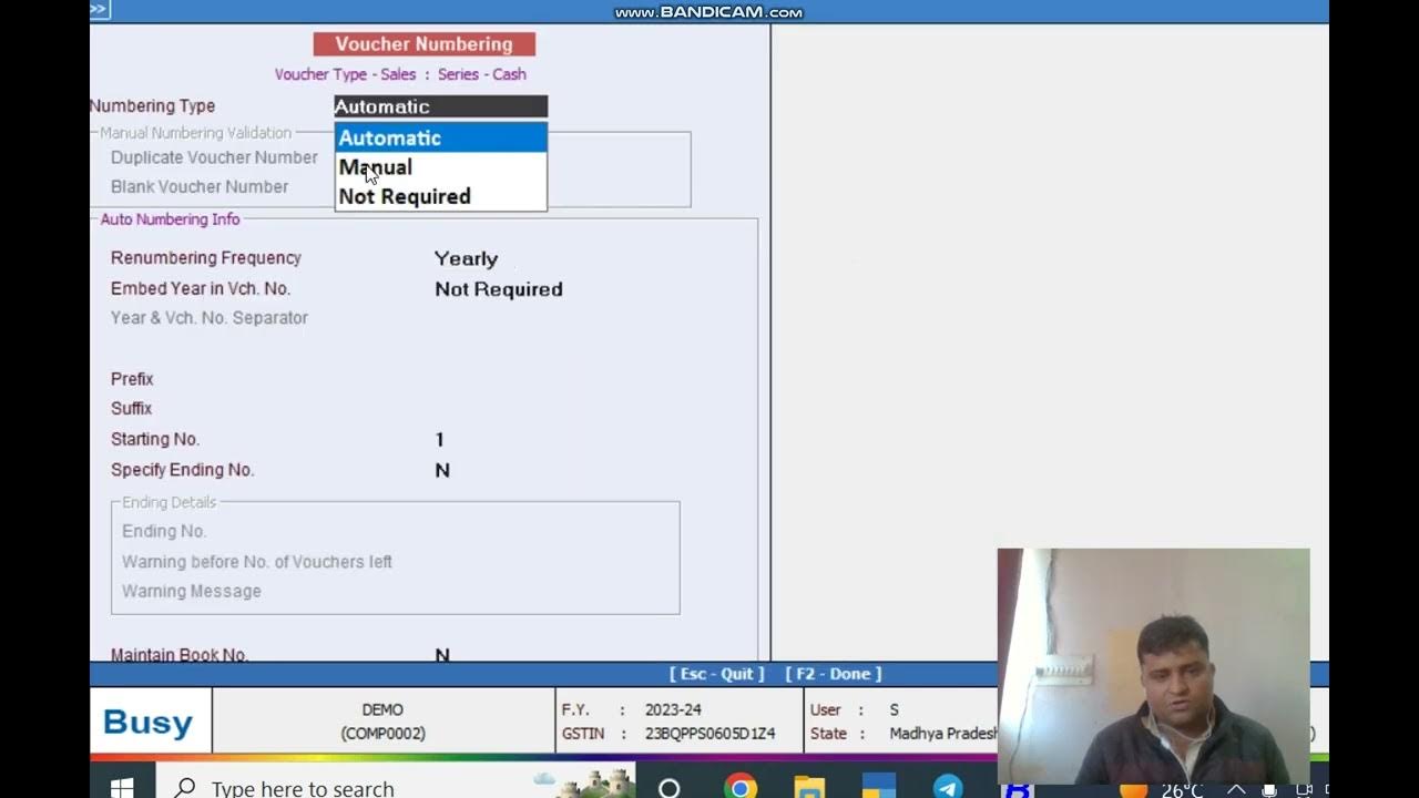 HOW TO CREATE DELETE SERIES, IN BUSY ACCOUNTING SOFTWARE - YouTube