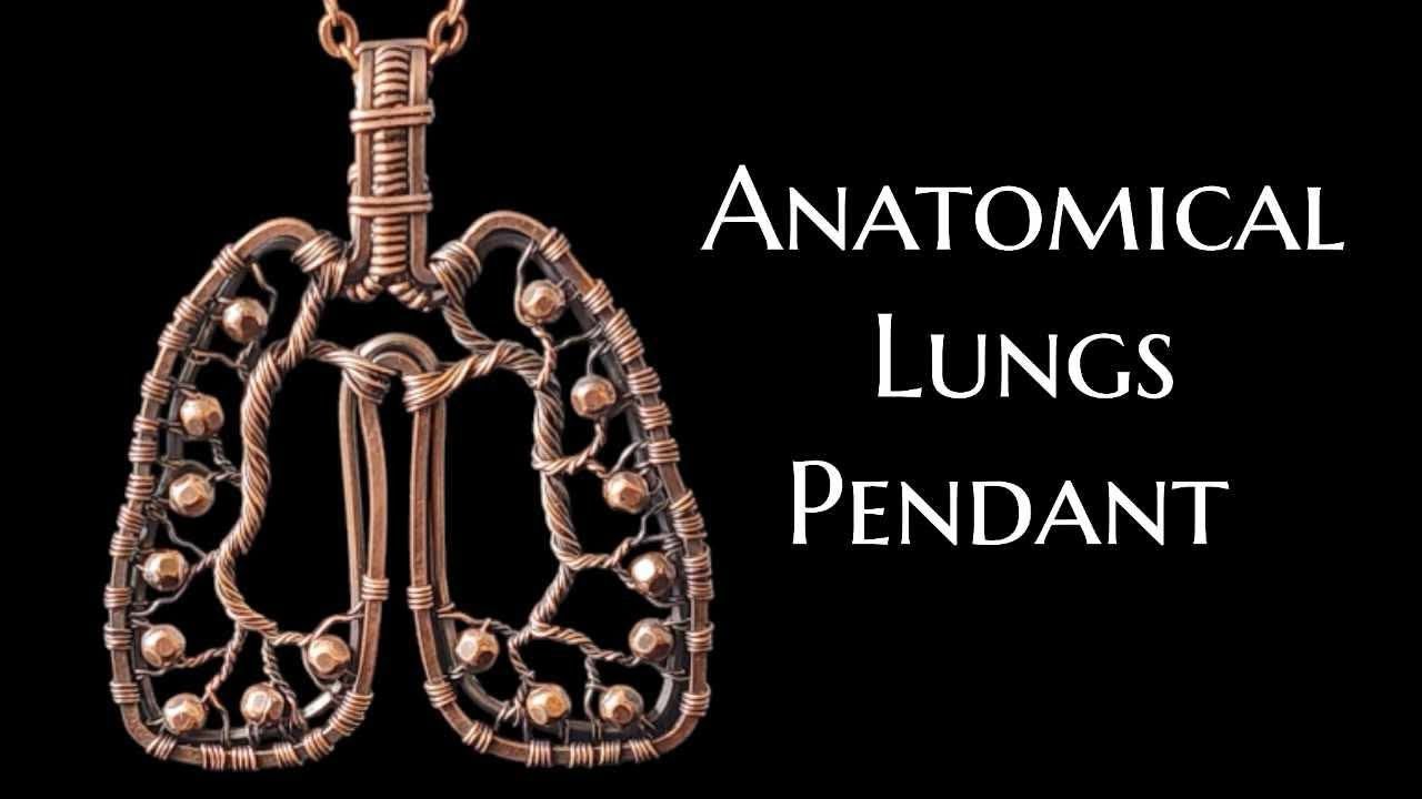 Anatomical Lungs Pendant: Wire Wrapping Tutorial: DIY Jewelry - YouTube