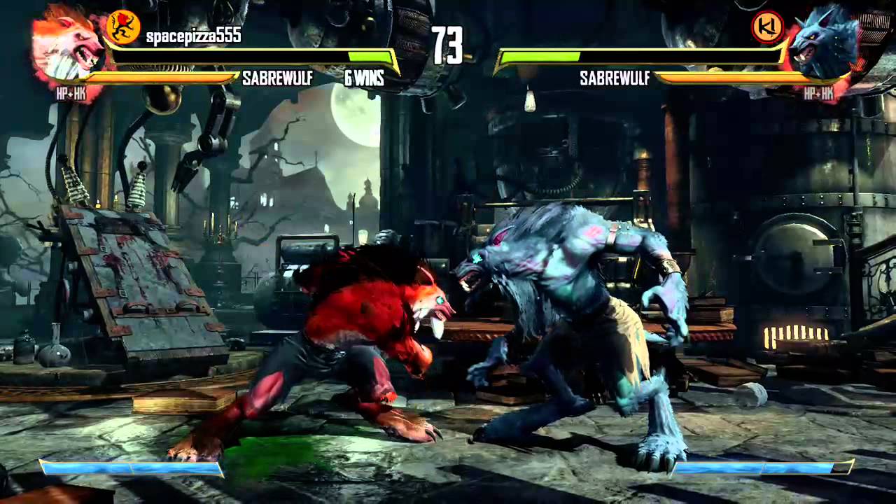 Killer Instinct Sabrewulf vs. Sabrewulf in game survival mode - YouTube