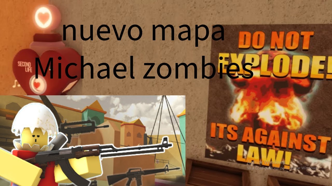(PARTE 1) NUEVO MAPA DE MICHAEL ZOMBIES JUEGO DE ARMAS ⚔#roblox - YouTube