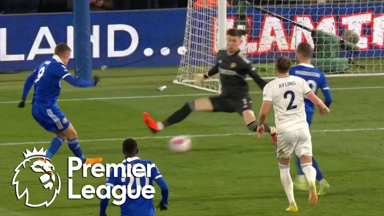 Jamie Vardy steals Leicester City equalizer against Leeds United ...
