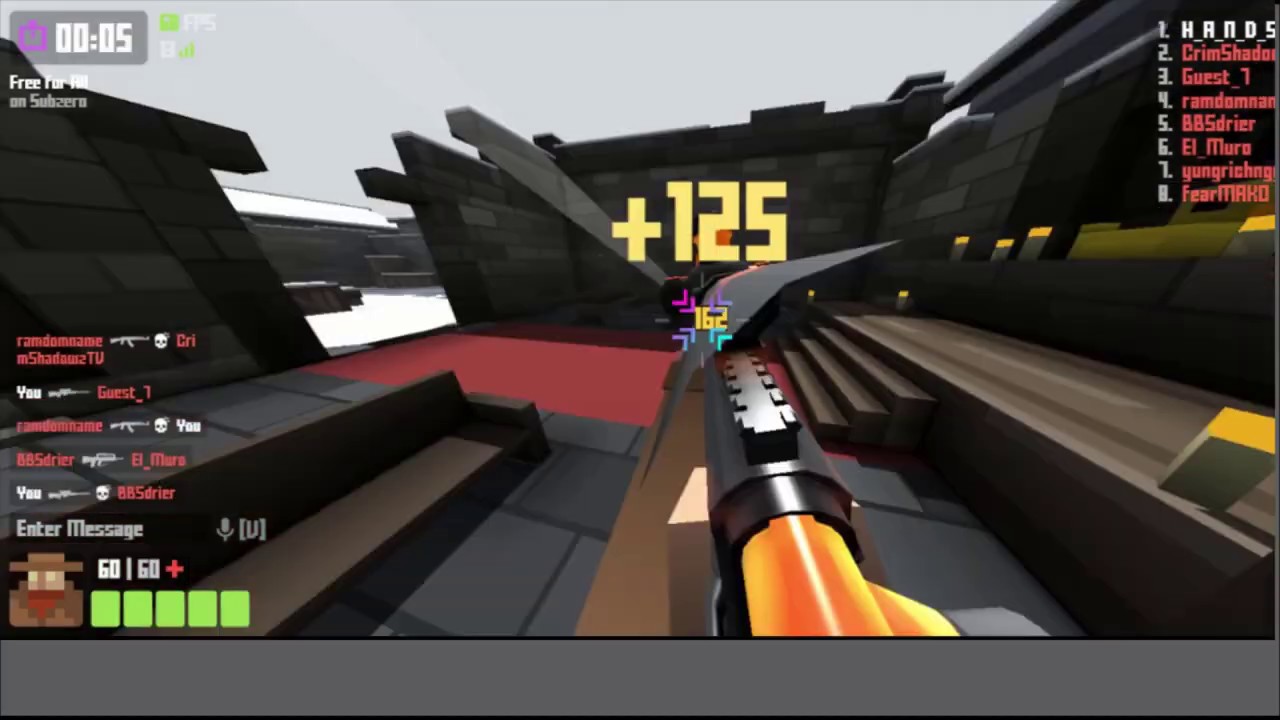 KRUNKER gameplay - 1 Lobby 3 Rounds - YouTube