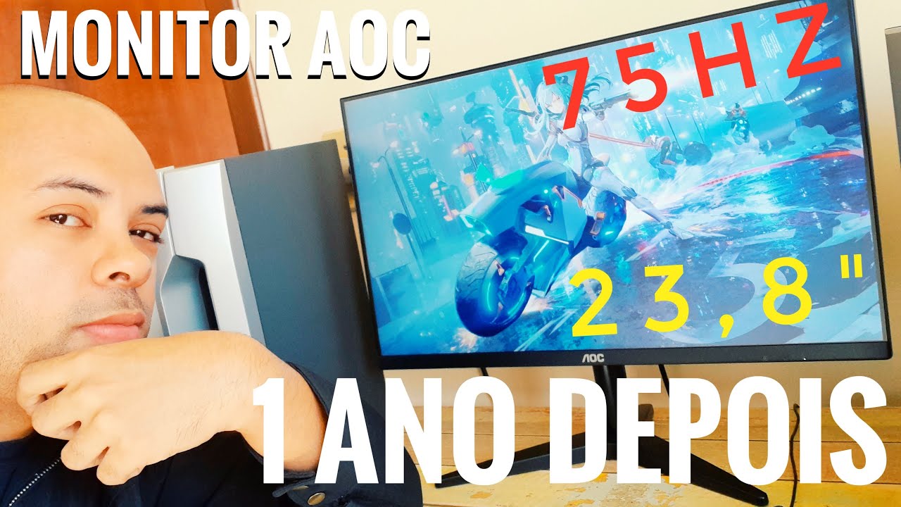 MONITOR AOC | 1 ANO DE USO | 24B1XHM - YouTube