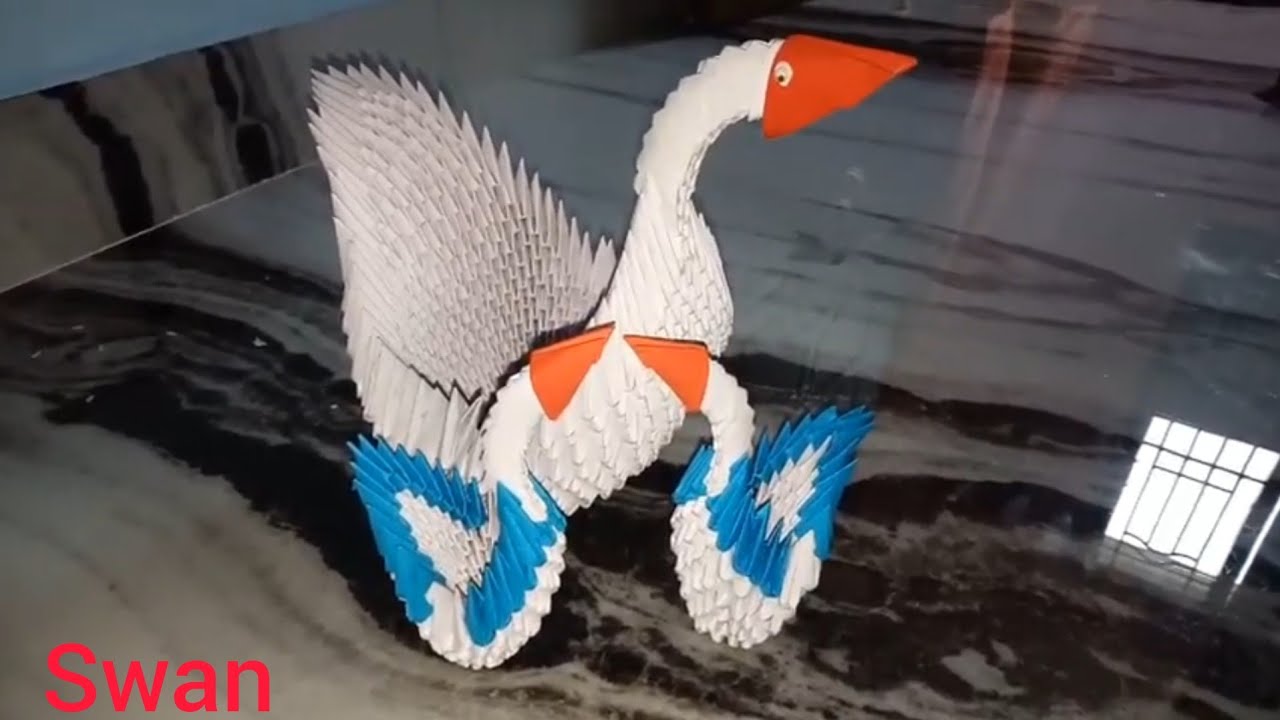 How to make a paper swan||Easy and simple Swan|| - YouTube