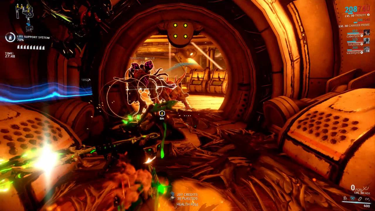 Warframe: Oculysts - unlimited battery for Trinity - YouTube