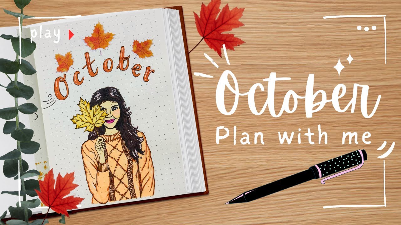 October 2024 Bullet Journal 💕 | Plan With Me| Maple Leaf Theme🍁 - YouTube