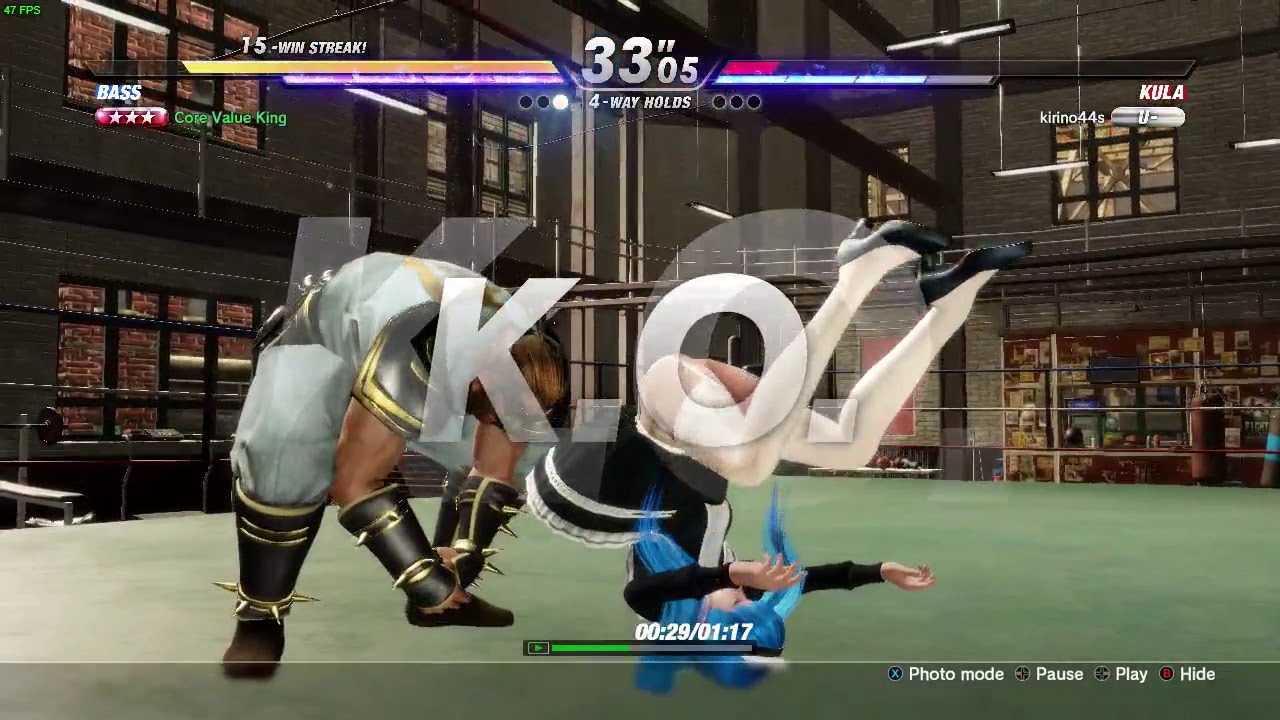 DOA6 Bass vs no core value noob kula - YouTube