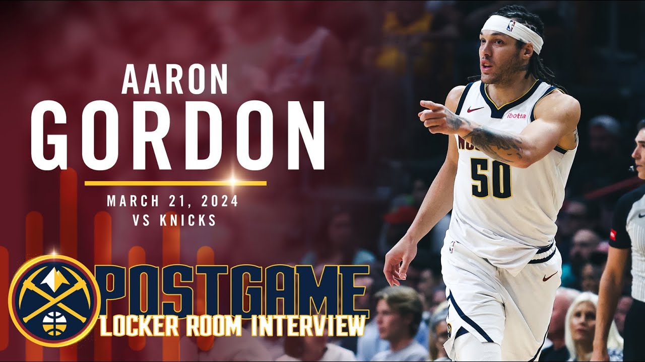 Aaron Gordon Full Post Game Locker Room Interview vs. Knicks 🎙 - YouTube