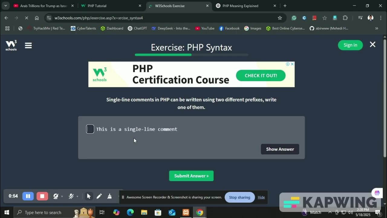 PHP Quiz - Test your PHP skills - YouTube