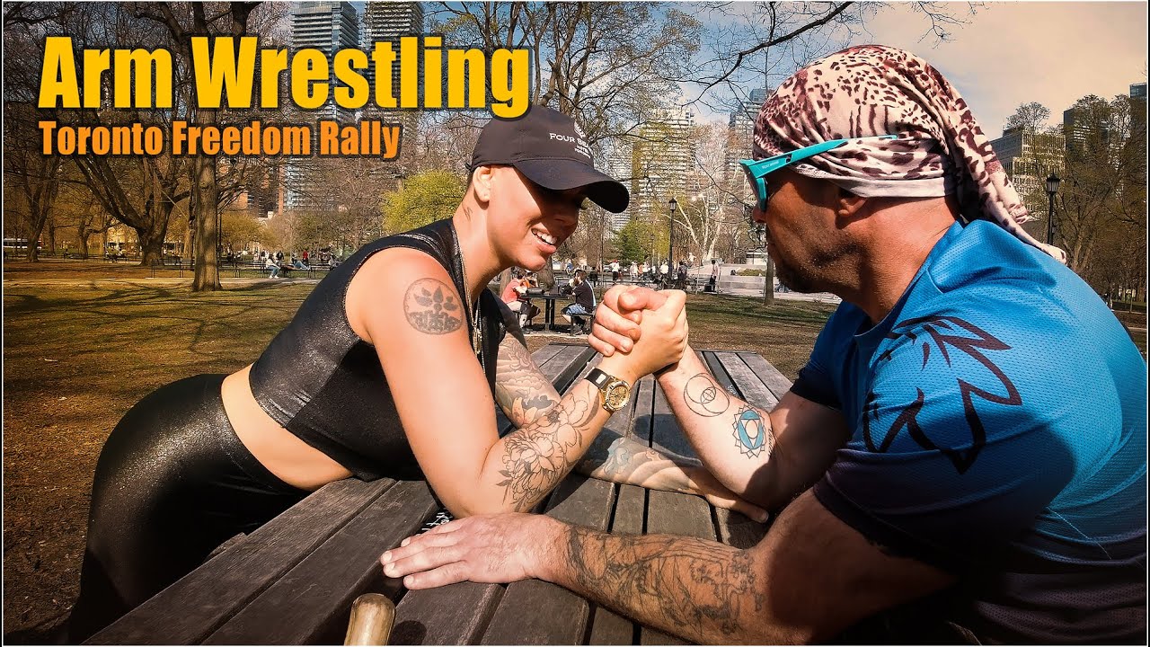 Arm Wrestling Championships at Toronto Freedom Rally! - YouTube