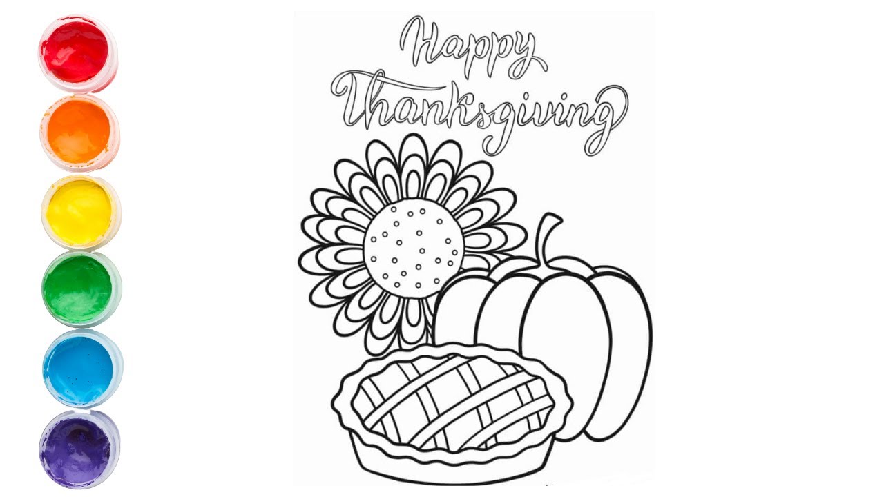 How to draw a thanksgiving || step by step draw easy Thanksgiving - YouTube