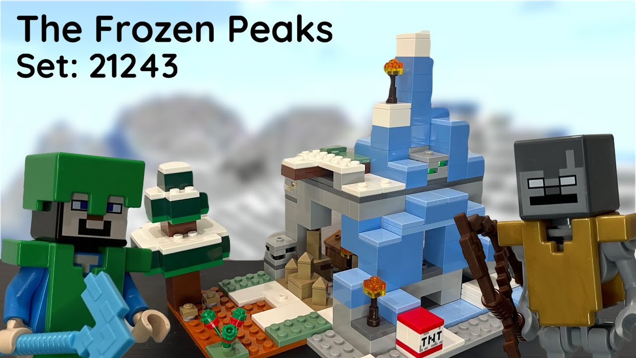 Lego Minecraft The Frozen Peaks Review | Set: 21243 - YouTube