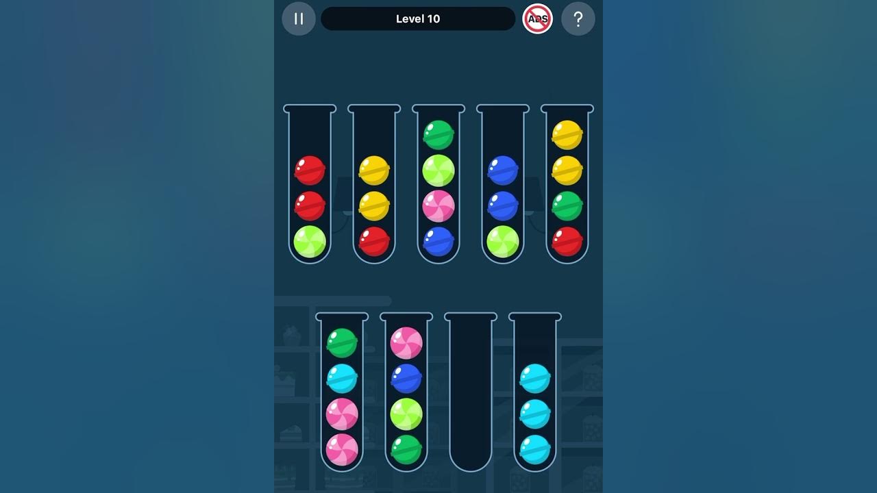 Impulse candy sort level 10 - YouTube