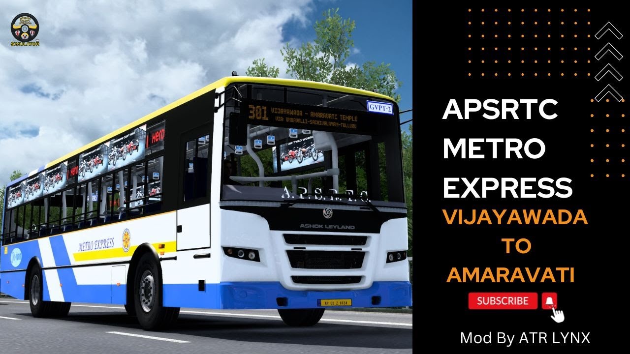 Apsrtc Metro Express Ashok Leyland || Vijayawada To Amaravati ...