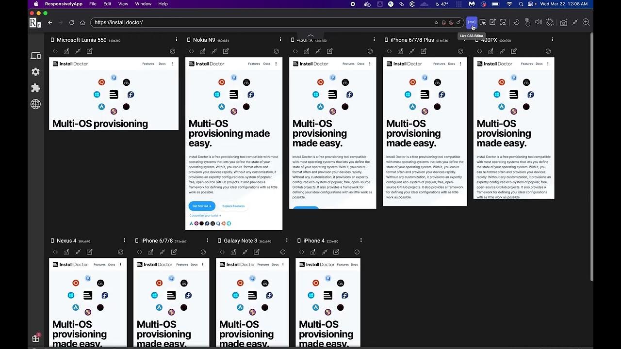 Responsively App Develop Websites In Multiple Browsers At The Same Time Youtube