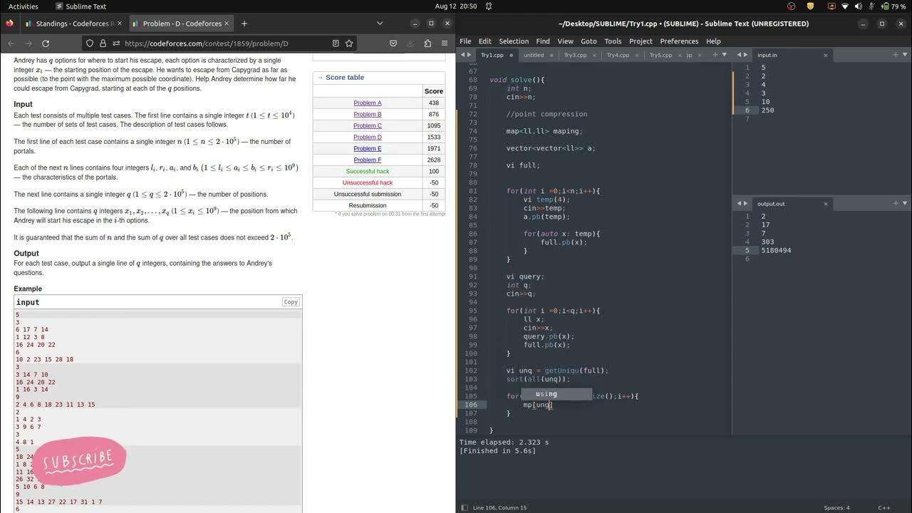 Codeforces Round 892 Div 2 D Solution Screencast Youtube