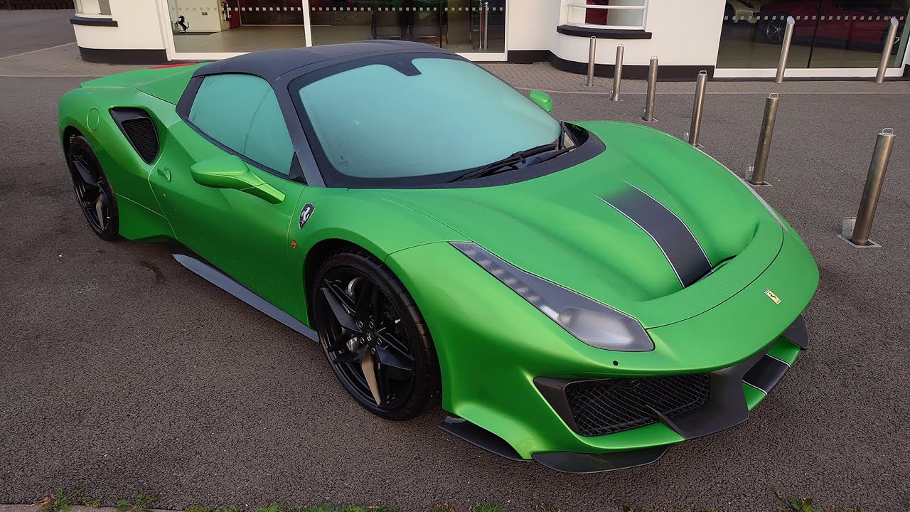 Ferrari 488 Pista Spider - special metallic green | 4K - YouTube