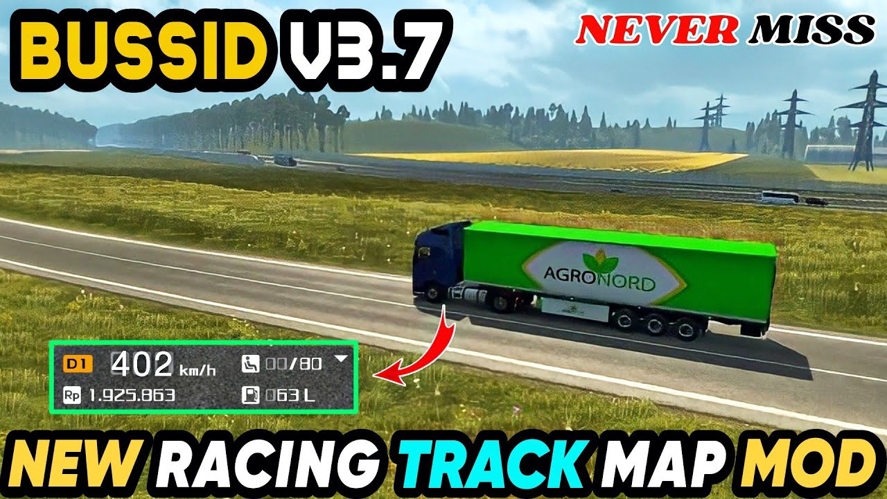 RACING TRACK MAP MOD For Bus Simulator Indonesia || Bussid V3.7.1 ...