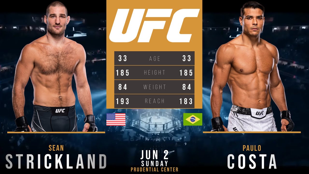 SEAN STRICKLAND vs PAULO COSTA FULL FIGHT UFC 302 - YouTube