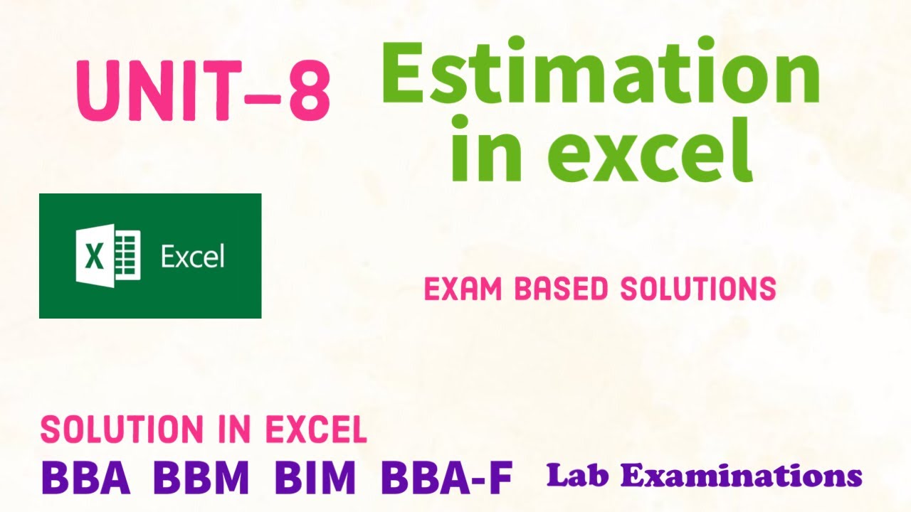 Estimation in Business Statistics Explained IN EXCEL |Numerical ...