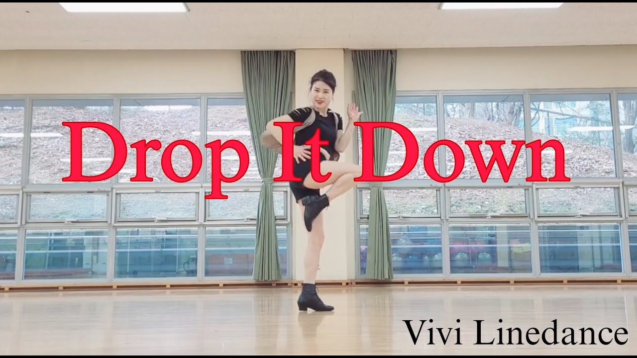 [중급] Drop It Down - Line dance | Level Intermediate | 비비라인댄스 - YouTube