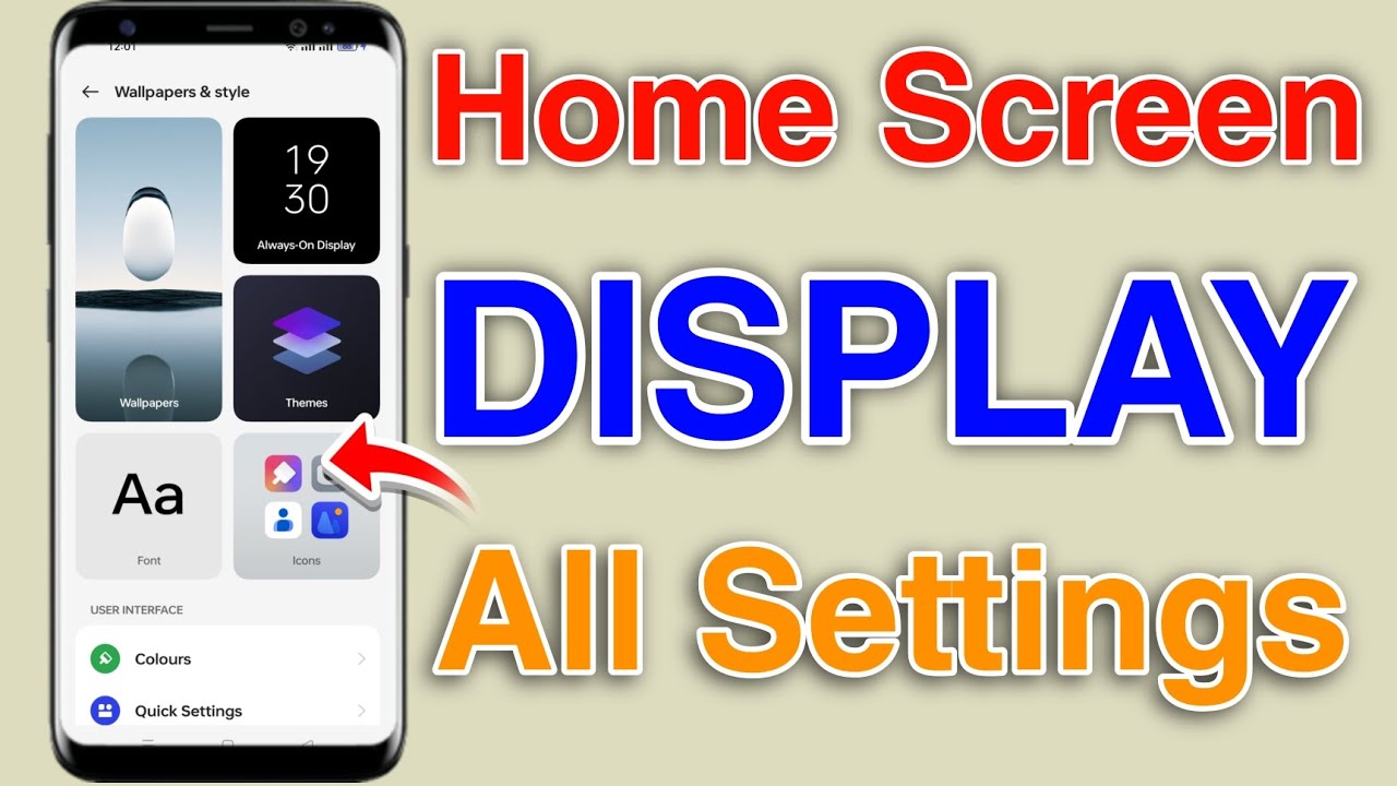 Home Screen full Settings | Home screen settings kaise use kare | Home ...