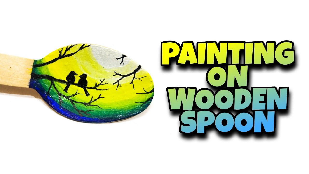 ART | AMAZING PAINTING ON WOODEN SPOON | PAINTINGS🎨🤓 - YouTube