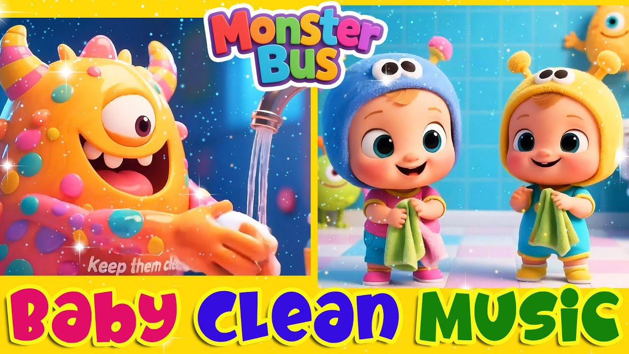 👾 Wash Your Hands Monster Song 🧼 Fun Hygiene Dance for Kids & Toddlers👾 ...