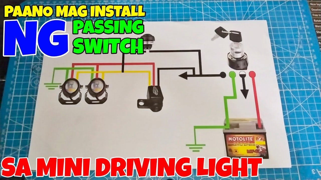 PAANO LAGAYAN NG PASSING LIGHT ANG MINI DRIVING LIGHT WIRING DIAGRAM ...