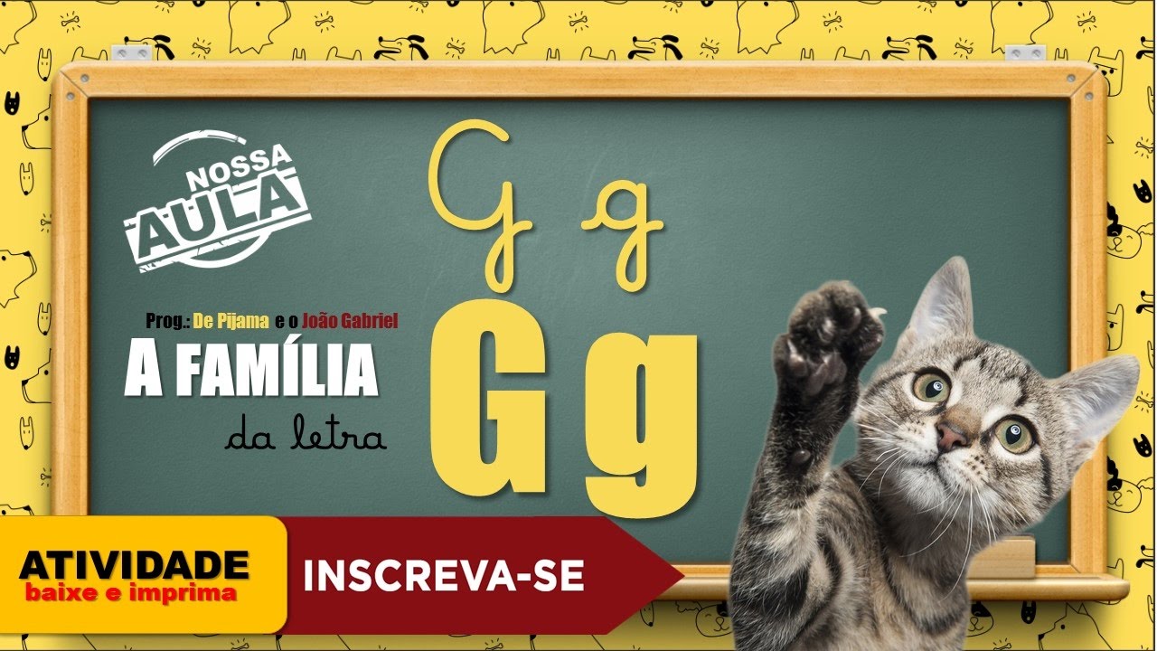 GA GE GI GO GU GÃO -Atividade Baixe e imprima - YouTube