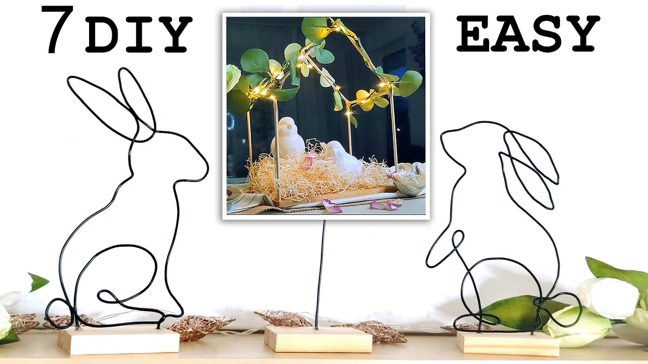 7 EASY DIY IDEAS made with simple materials. Home Decorating ideas ...