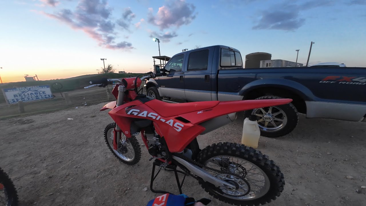 Riding a 2024 MC450 at Lone Star Mx Night Ride - YouTube
