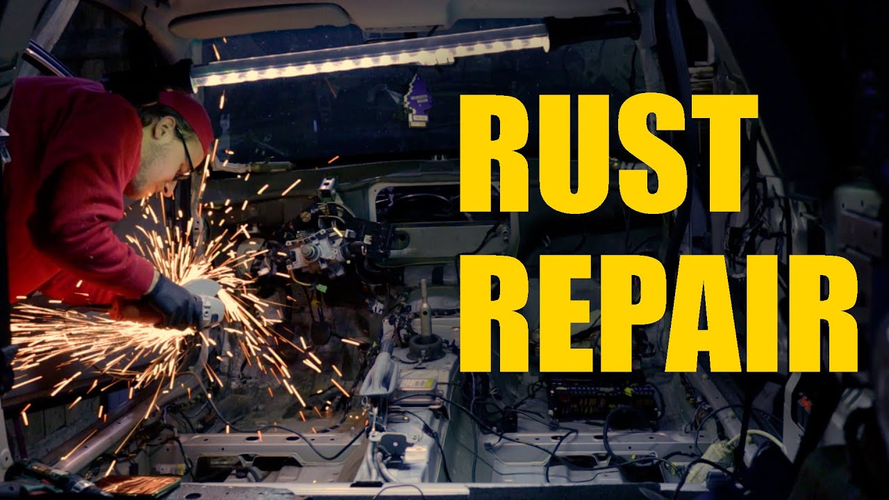 Rust repair on my BMW e46 compact 318ti - YouTube