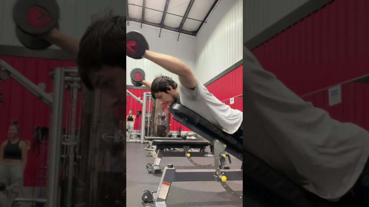 Incline DB External rotation press. Great upper back and rotator cuff ...