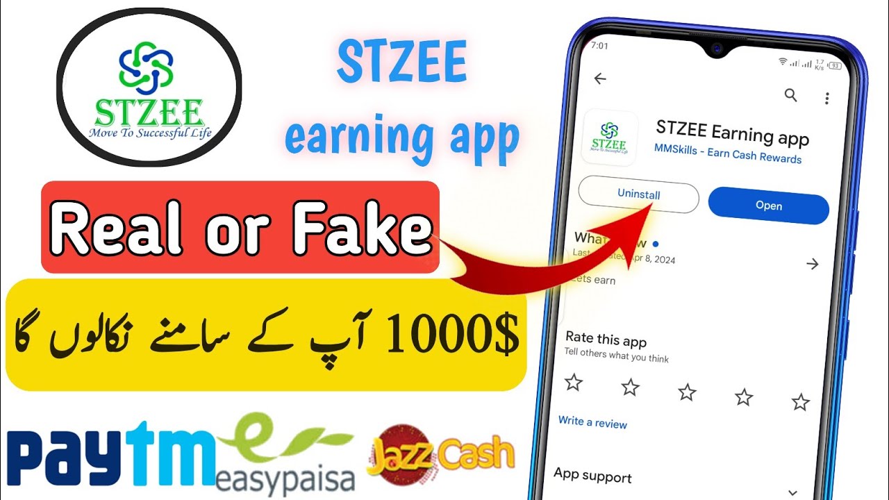 stzee earning app real or fake | stzee earning app withdrawal proof ...