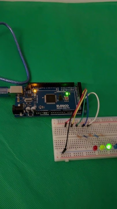 Arduino Mega 2560 R3 LED Chase with PlatformIO #shorts #arduino #iot # ...