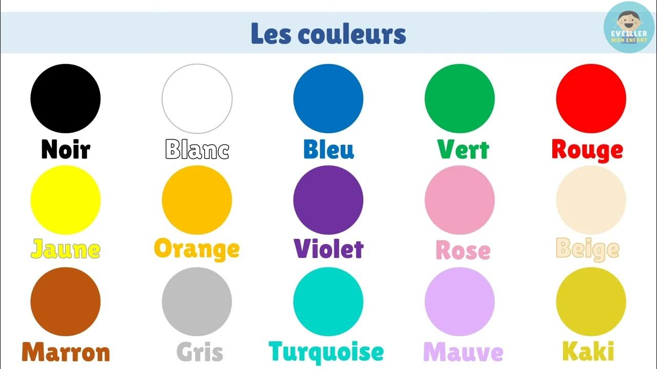 Vocabulaire : Les couleurs || Français - YouTube