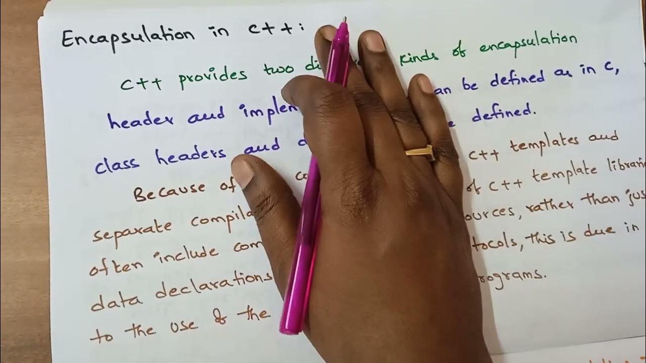 Unit IV - Lecture - Encapsulation Constructs # C based language ...