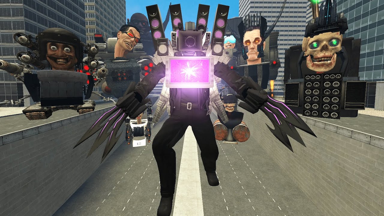 NEW TV MAN TRI TITAN VS ALL SKIBIDI TOILET 1-67 in Garry's Mod - YouTube
