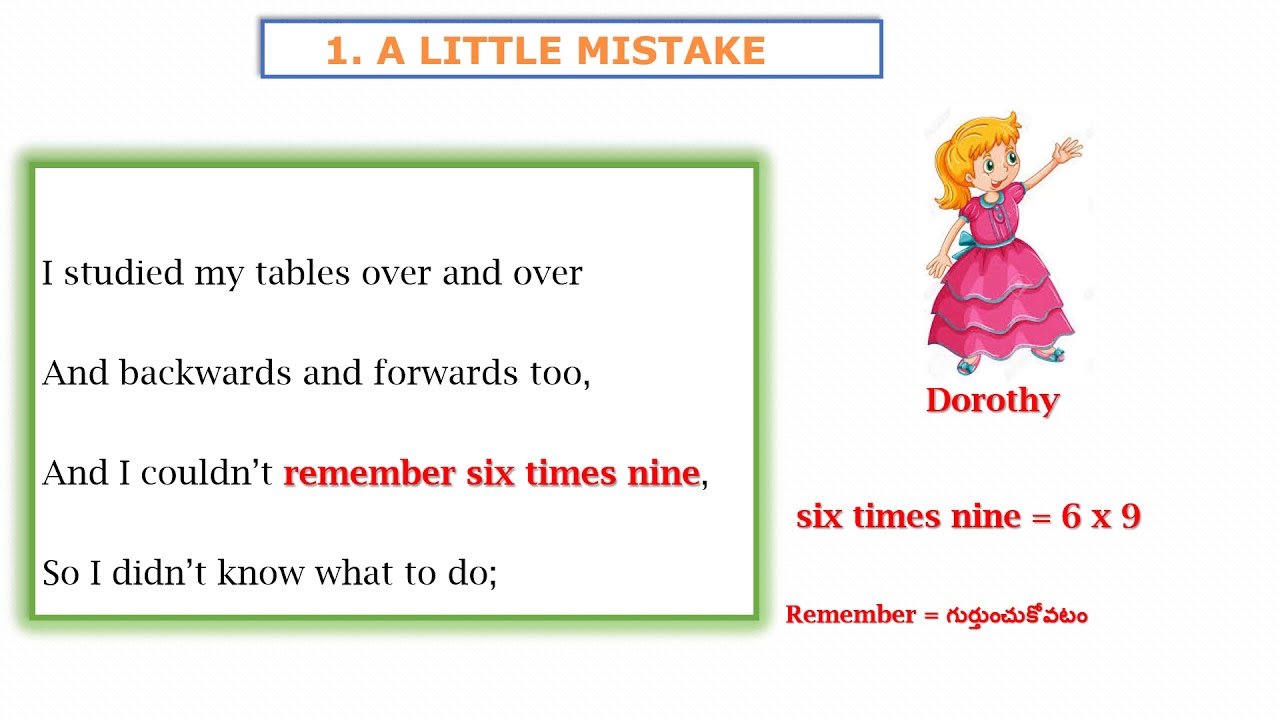 English A little mistake Vstd Day 1 - YouTube