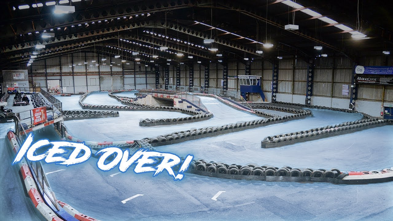 Racing on a frozen track | Go-Karting @TeamSportKarting In Leeds - YouTube