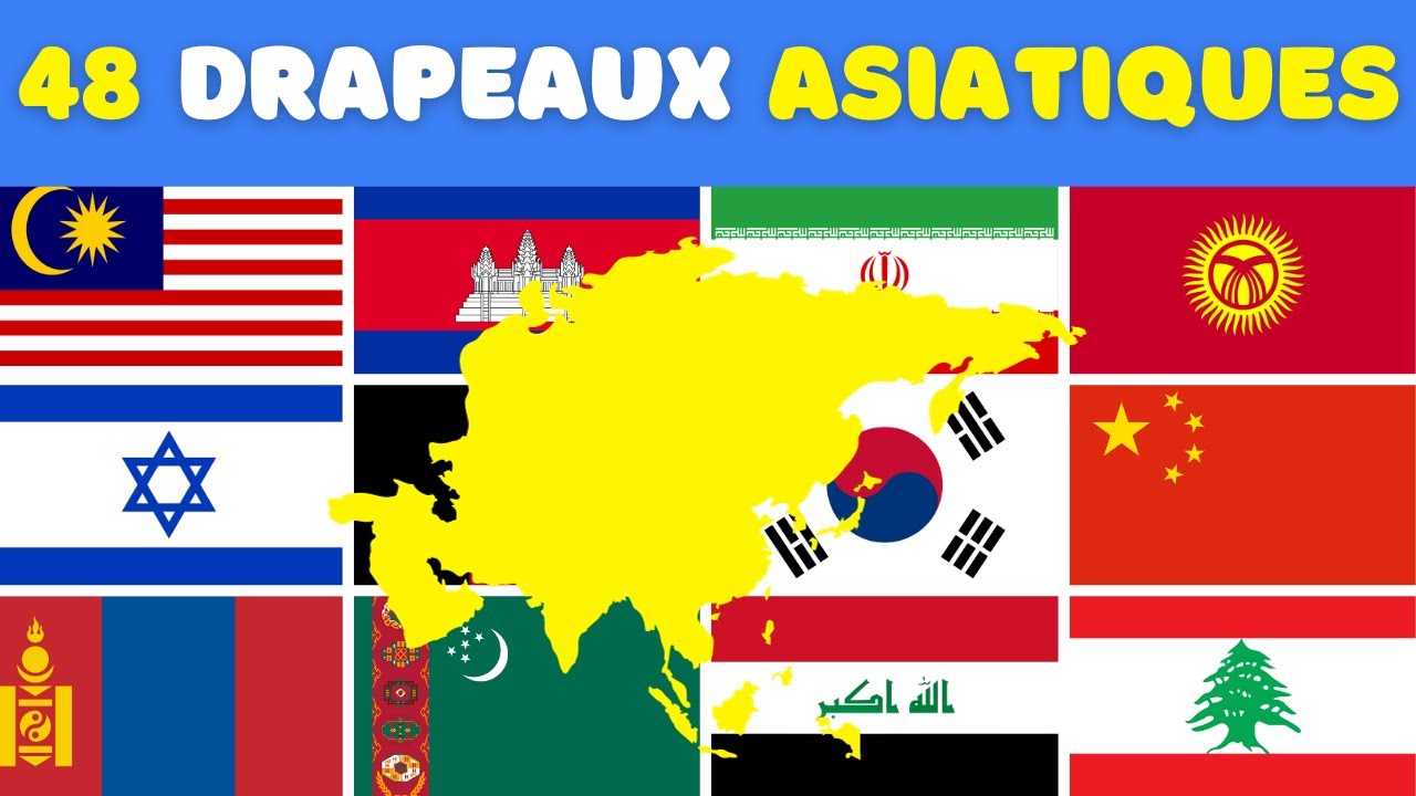 Quiz DRAPEAUX | TOUS les DRAPEAUX d'ASIE🌎🚩| Toutes difficultés. - YouTube