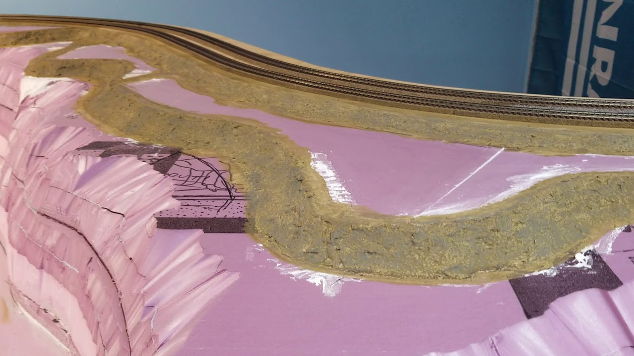 HO Scale Model Railroad Mountain landscape Base Beginning. - YouTube