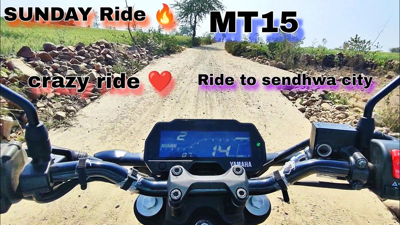 Sunday ride 🔥 Mt 15 crazy ride to sendhwa city //Maja aagya👋//vijju1144 ...