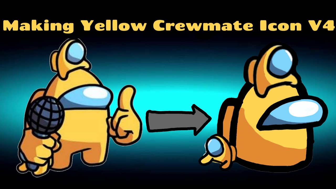Making FNF Yellow Crewmate V4 Icon | New! - YouTube