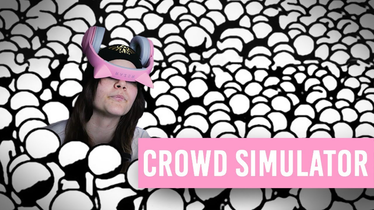 Blending Into The Crowd | Crowd simulator - YouTube